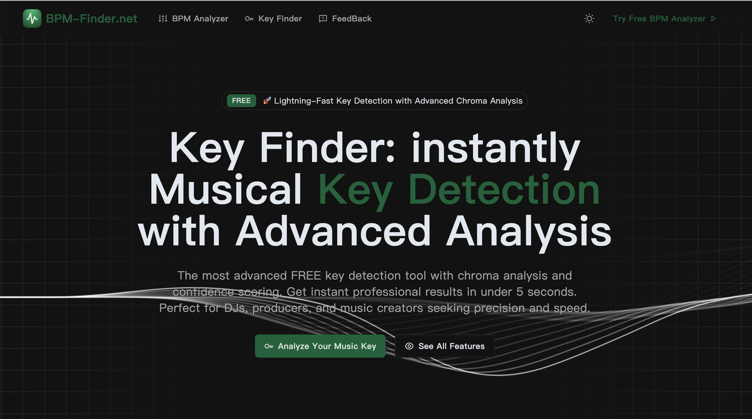 Key Finder - Detect Musical Key of Any Song